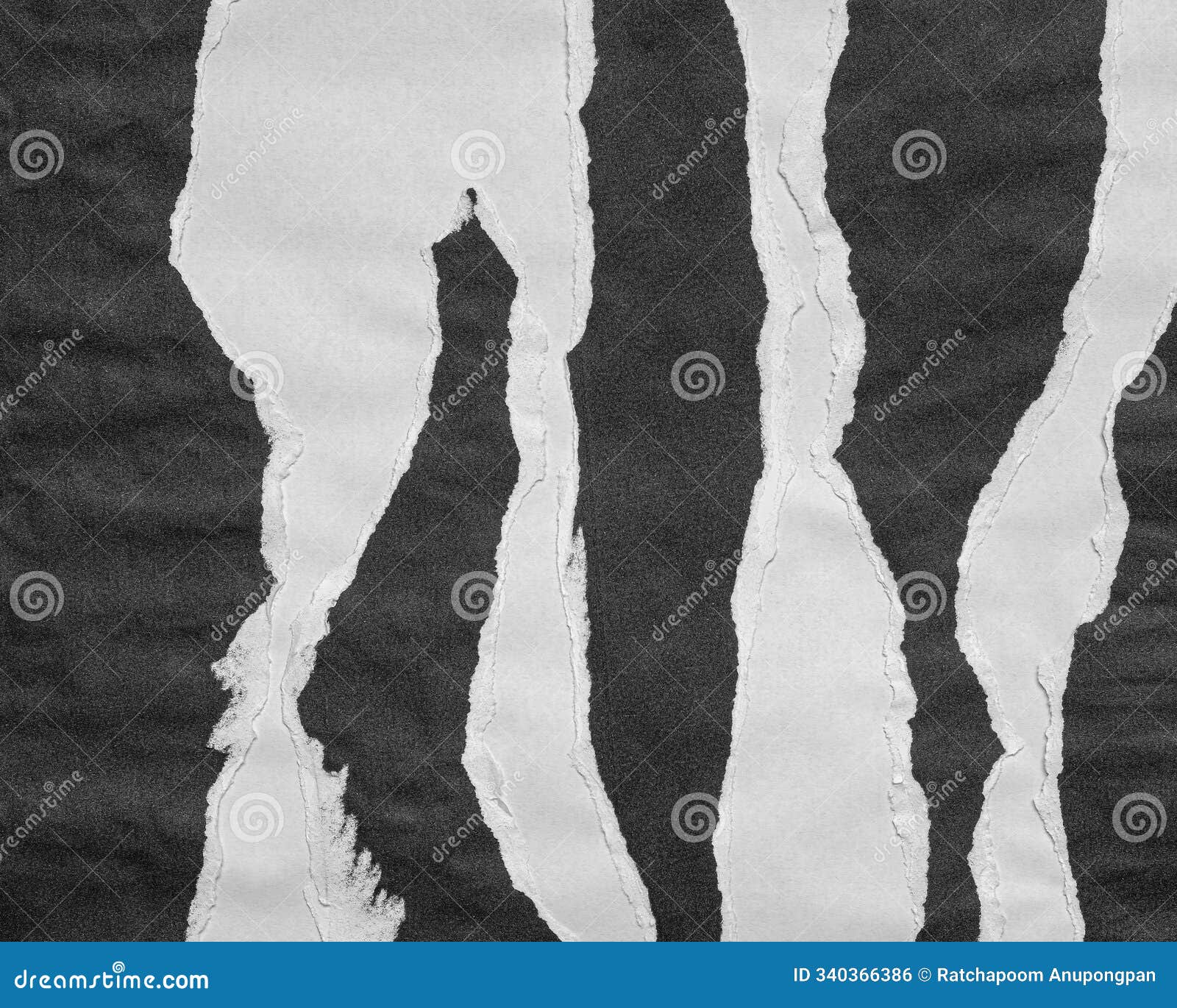 Black and White Torn Paper Collage Style, Ripped Paper Effect, Texture ...