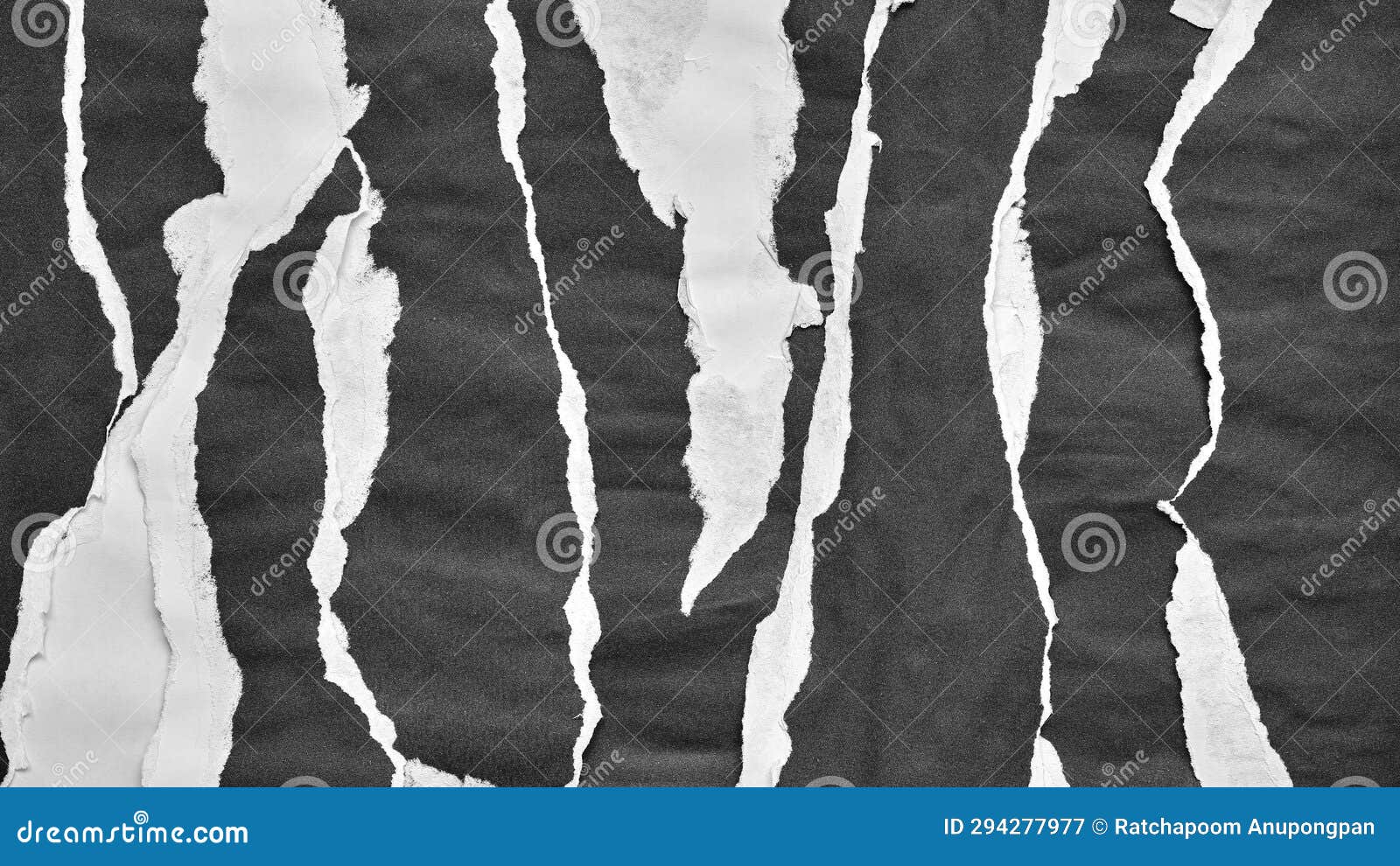 Black and White Torn Paper Collage Style, Ripped Paper Effect, Texture ...