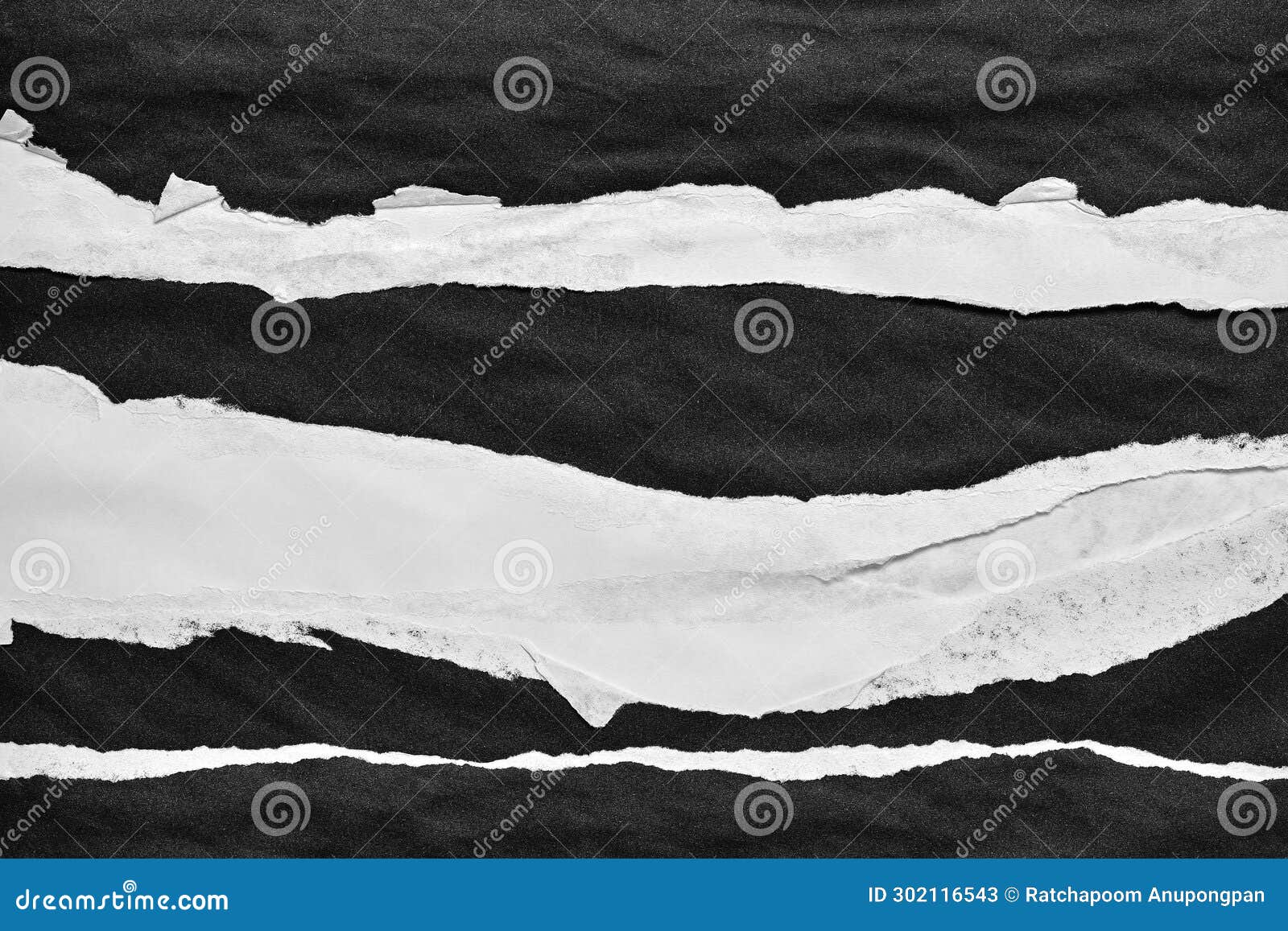 Black and White Torn Paper Collage Style, Ripped Paper Effect, Texture ...