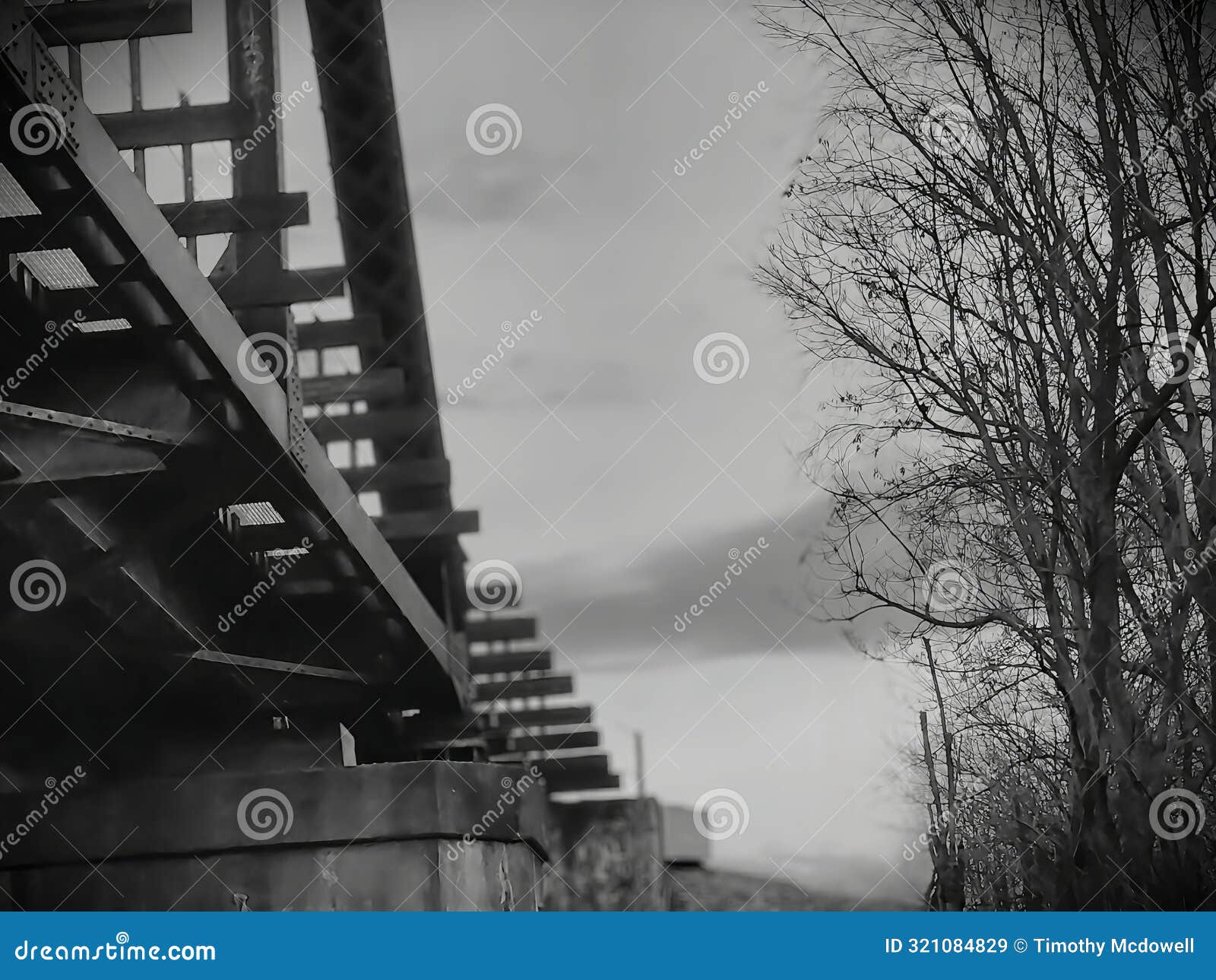 Black and White Train Tracks at Noon Stock Image - Image of white ...