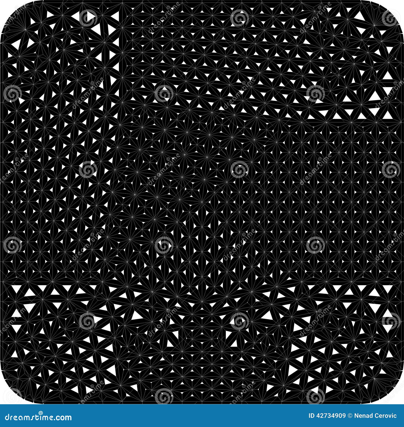 Black and White Triangle Web Net Pattern Vector Stock Vector ...