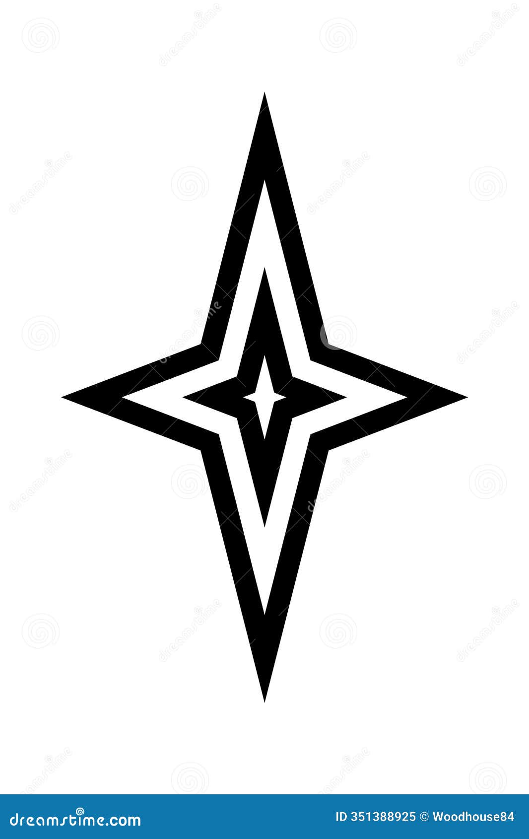 Black-and-white Twinkling Star Flash Element Stock Illustration ...