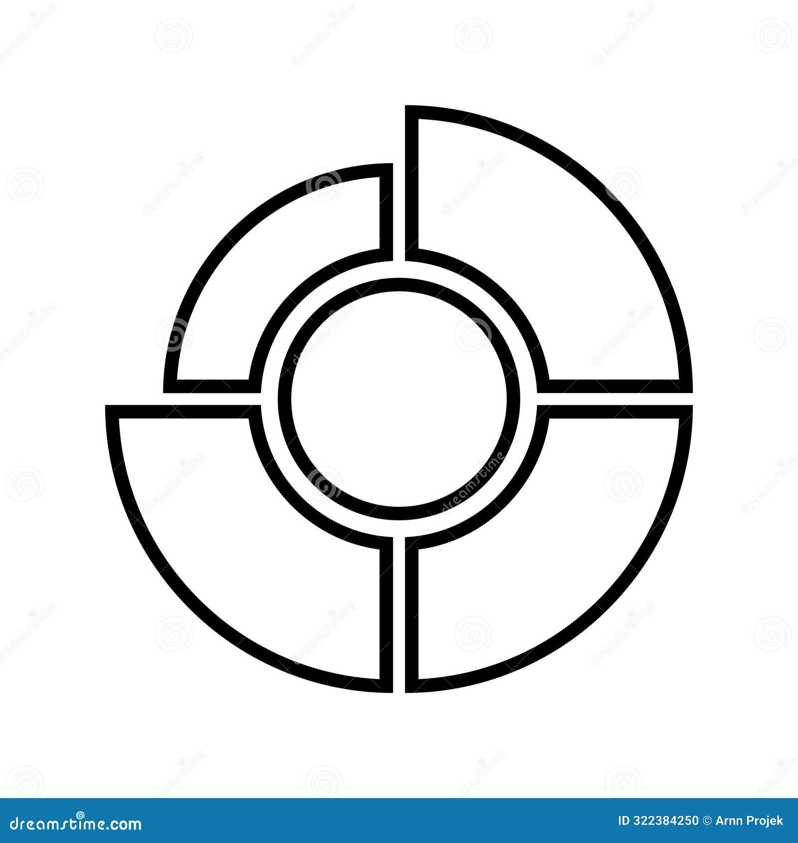 Unique Three Spiral Object Logo Design Isolated On White Vector ...