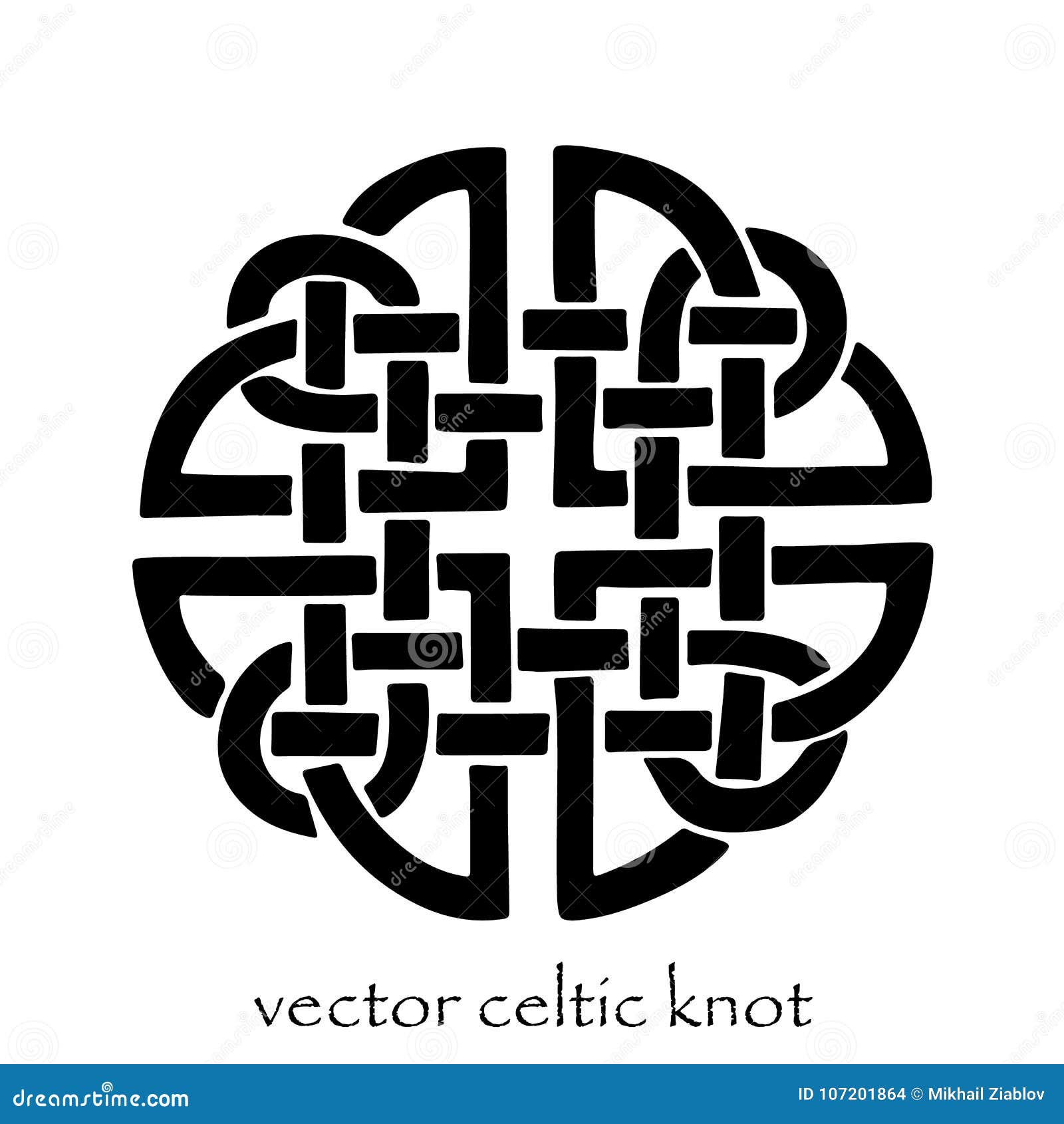 Authentic Black-white Vector Celtic Knot Stock Vector - Illustration of ...