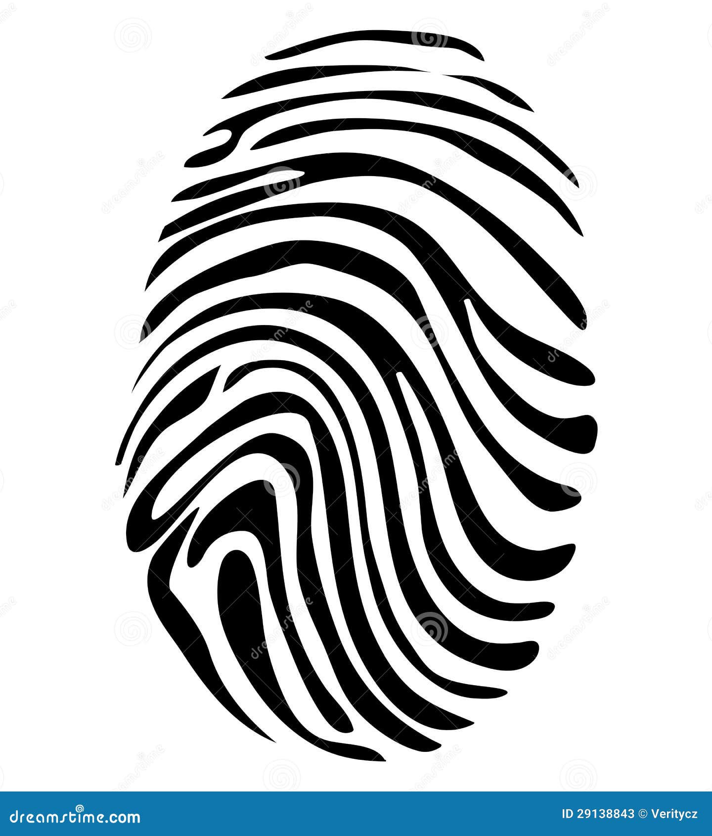 Black and White Vector Fingerprint Stock Vector - Illustration of micro ...