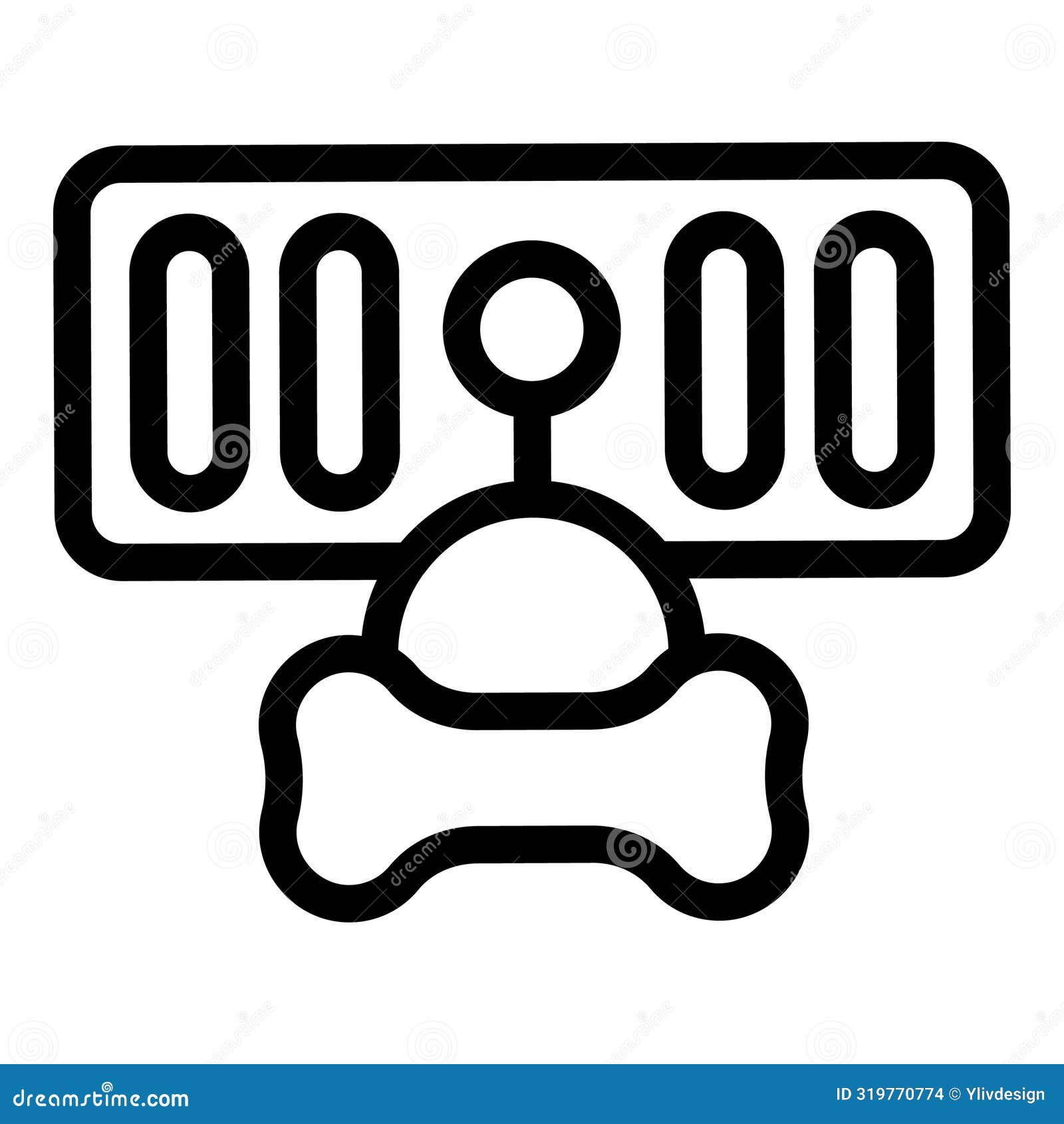 Retro Space Invader Alien Icon Stock Illustration - Illustration of ...