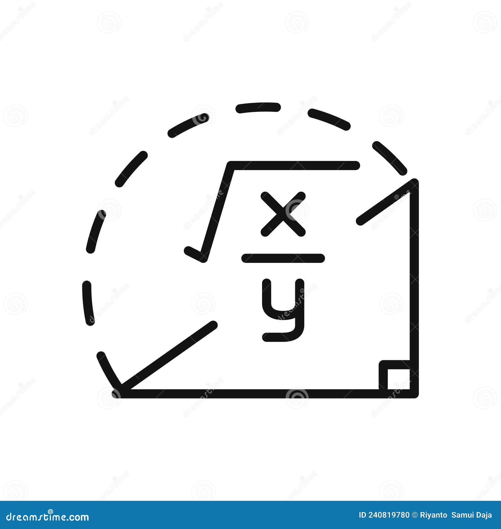 Math Formula Icon Black and White Illustration Stock Vector ...