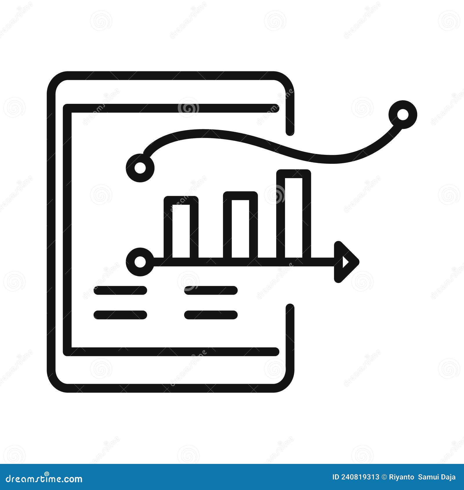 Project Processing Icon Black and White Illustration Stock Vector ...