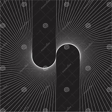 Black and White Vector Illustration of Mobius Torus Inside View CDR X6 ...