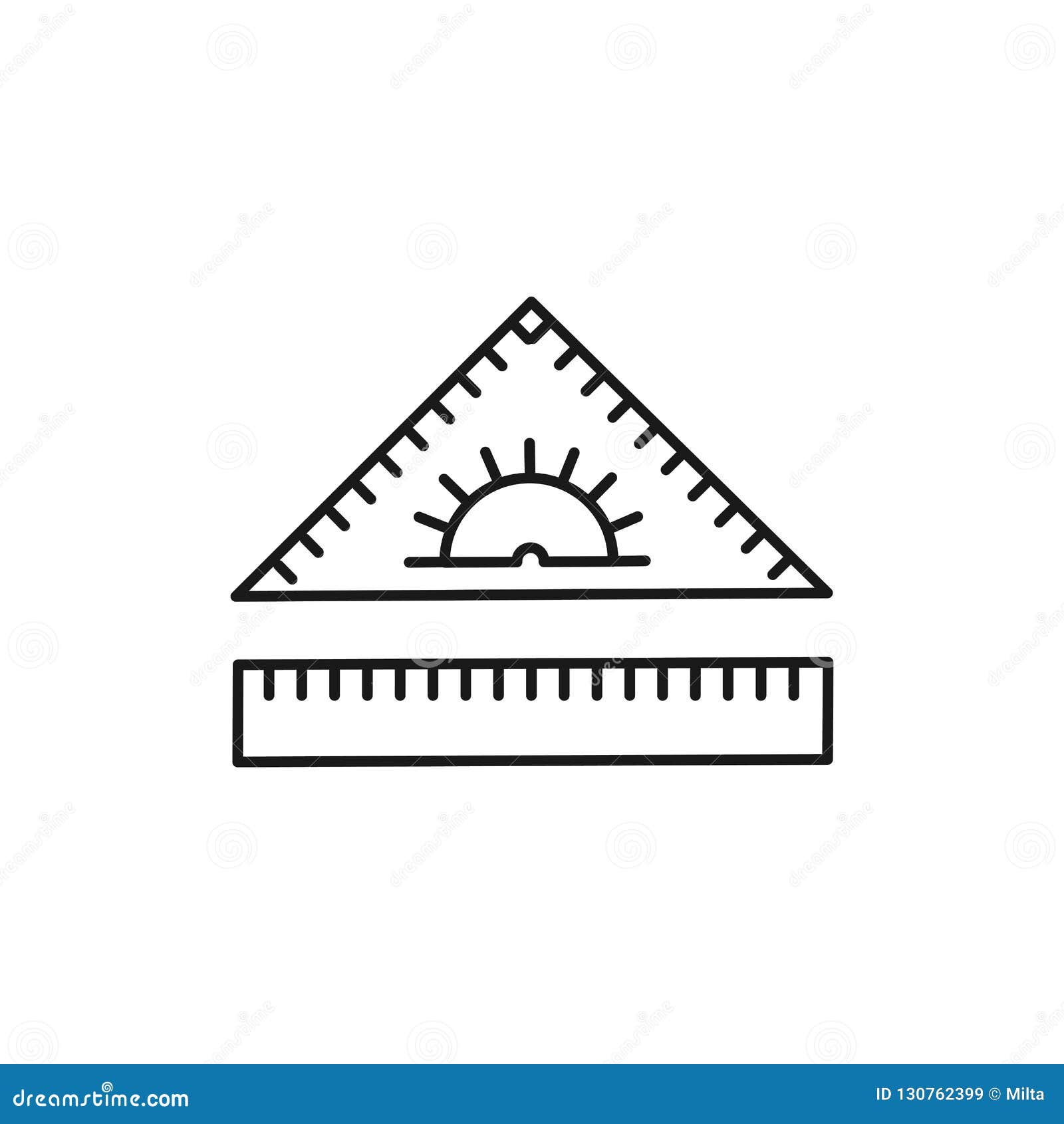Protractor Clipart Black And White