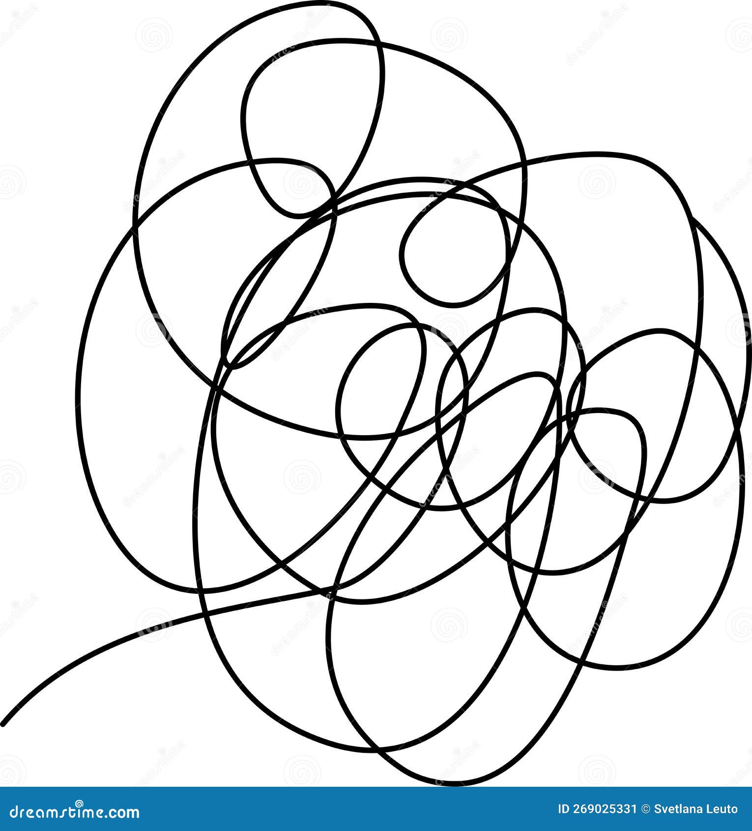 Confused Tornado Stares Upwards, Vector Illustration. Drawing Is Made ...