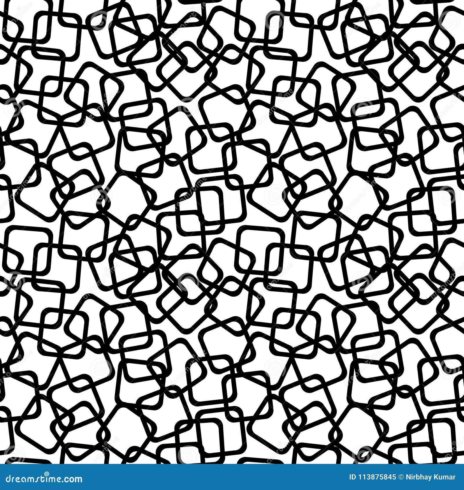 Empty Square Seamless Pattern Design Stock Vector - Illustration of ...