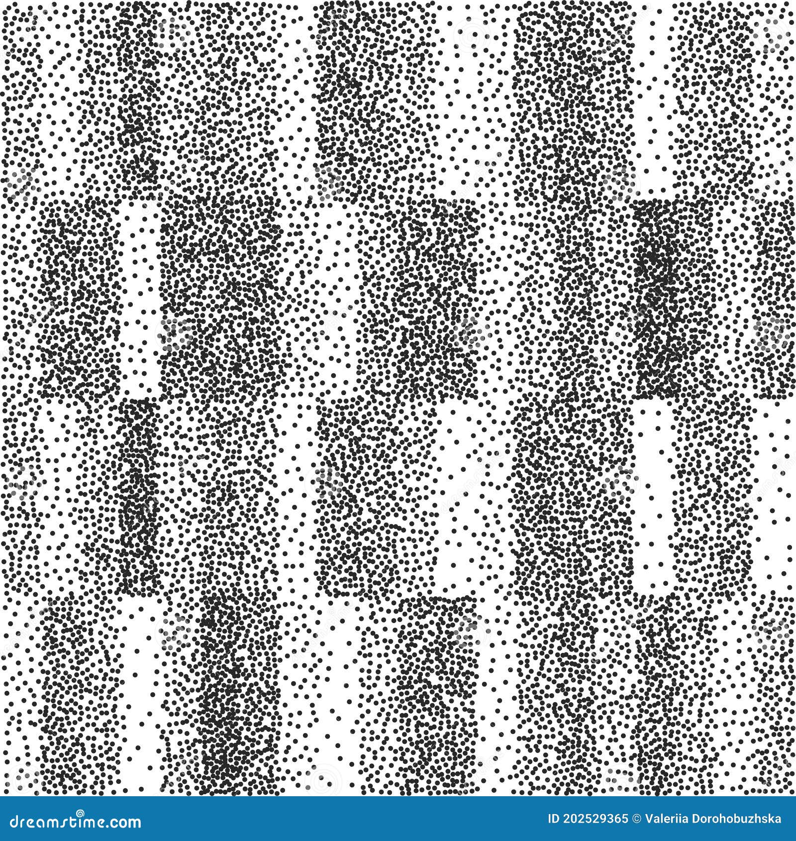 Black and White Vector Pattern with Dotted Lines Stock Vector ...