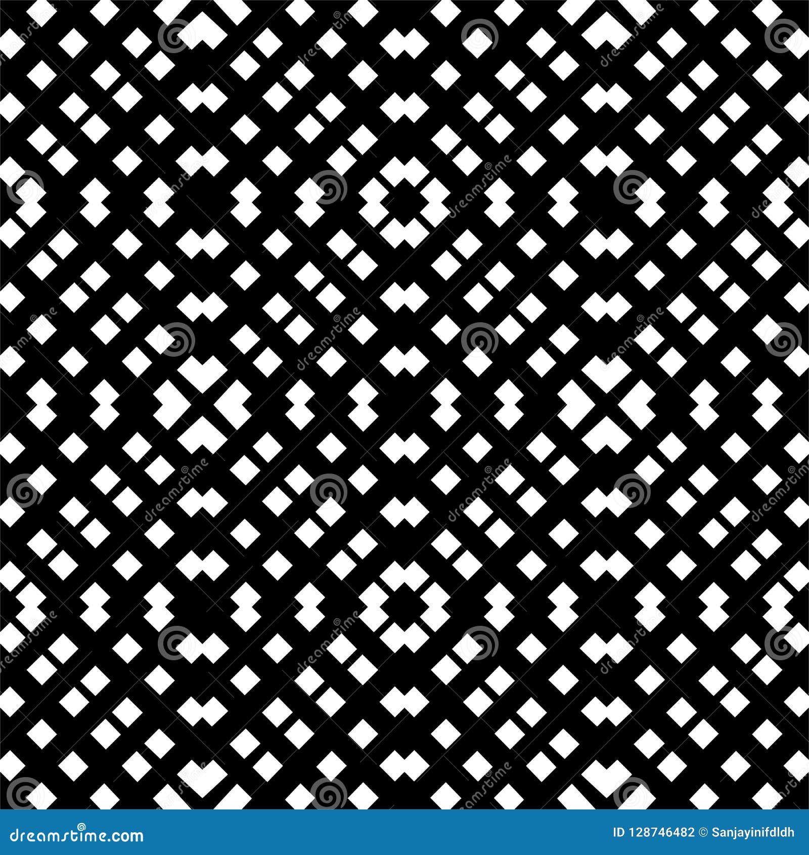 Black and White Vector Square Making Weaving Pattern, Square in Digonal ...