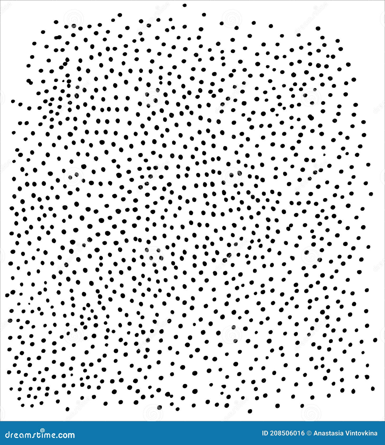 Black and White Vector Texture, Lots of Small Black Dots that are Often ...
