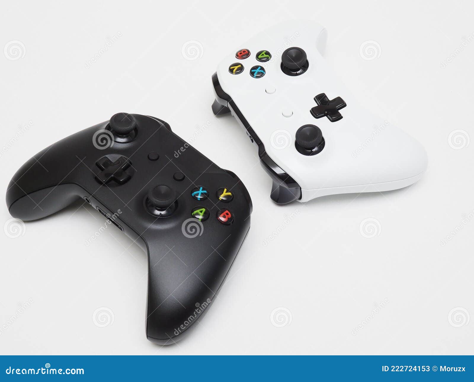 Video Game Console Controllers Isolated on White Editorial Stock Photo ...
