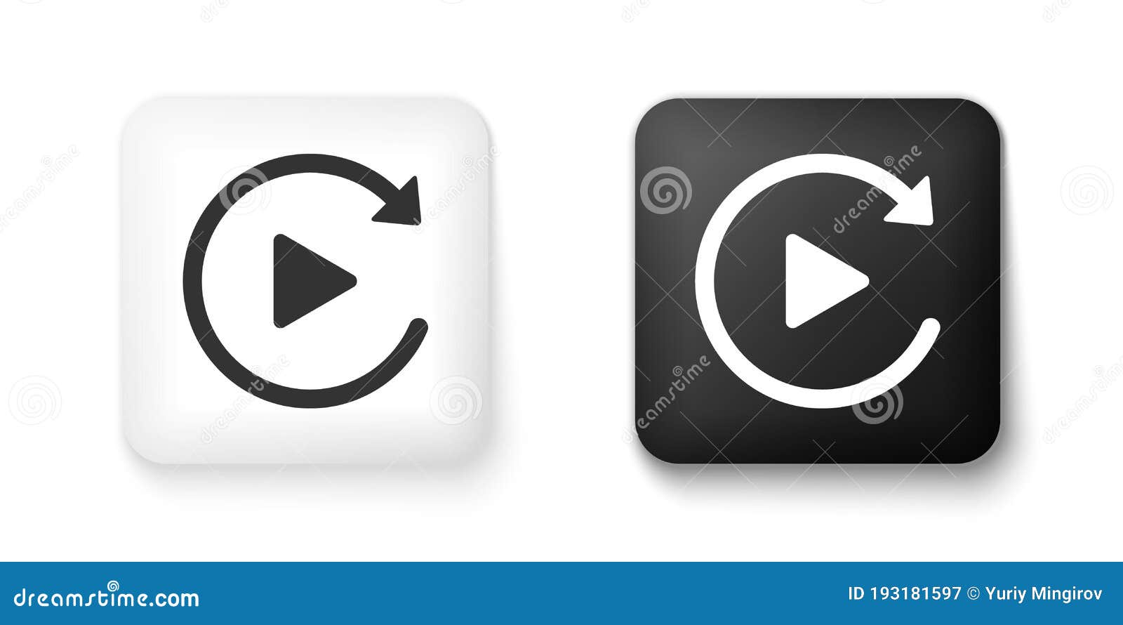 Replay Like Video Play Button Icon, Symbol Of Watching On Streaming ...