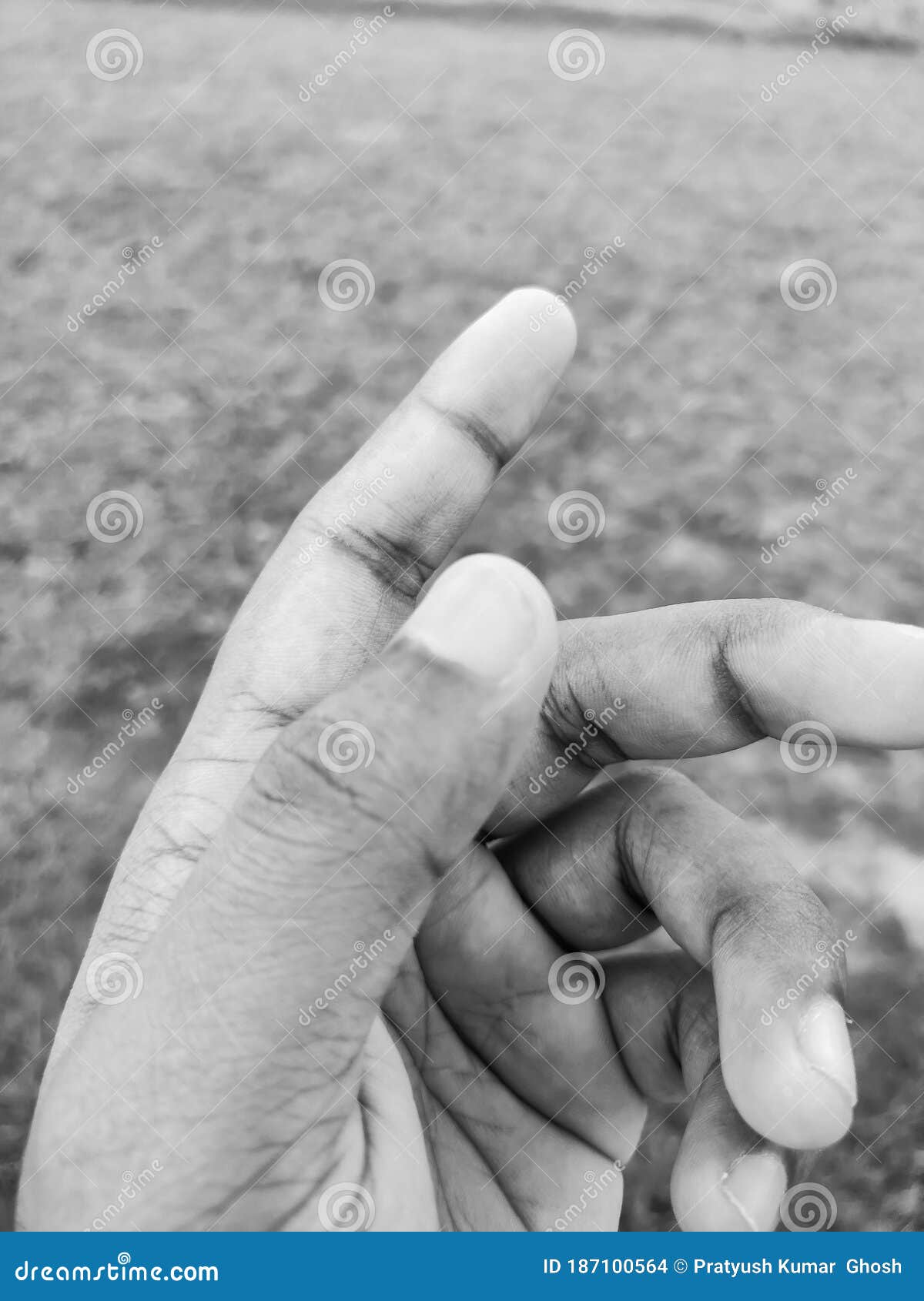 Black and White View of Hand with Texture Stock Photo - Image of person ...