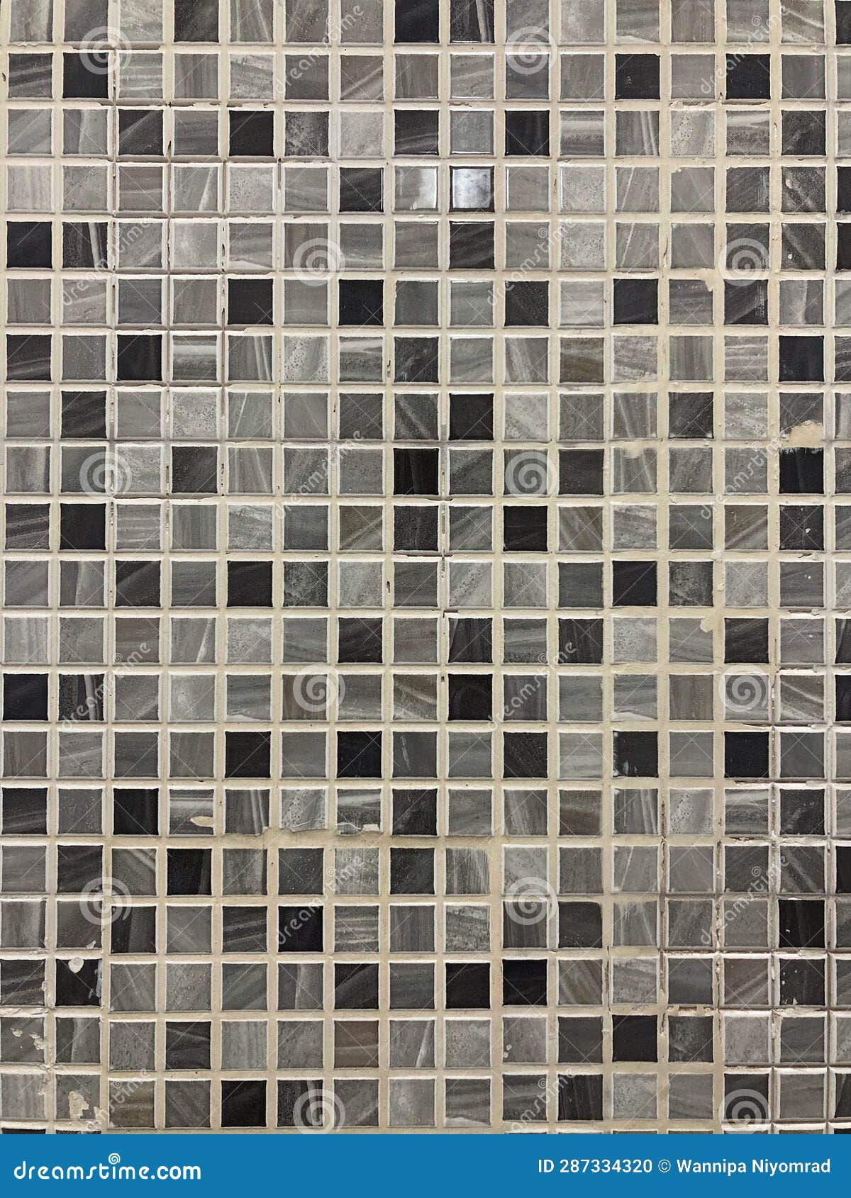 Black and white wall tiles stock photo. Image of iron - 287334320