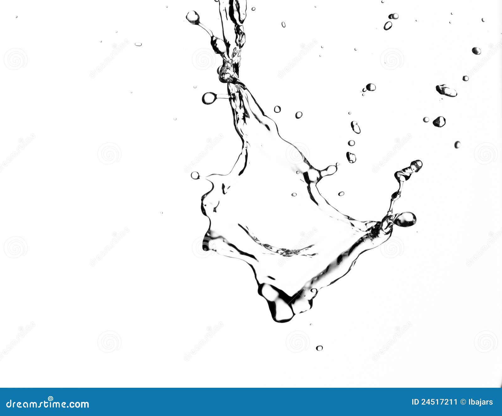 Water Splash Black And White