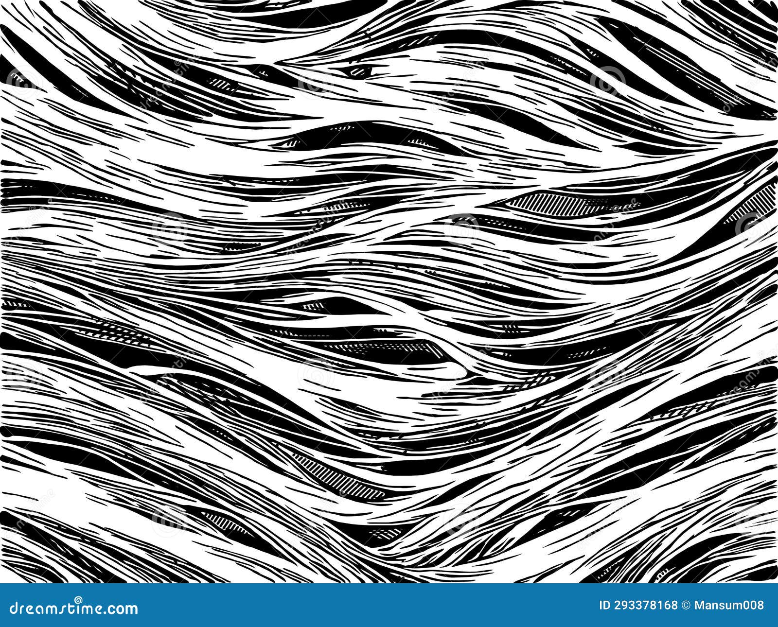 Black and White Wave Background Stock Illustration - Illustration of ...