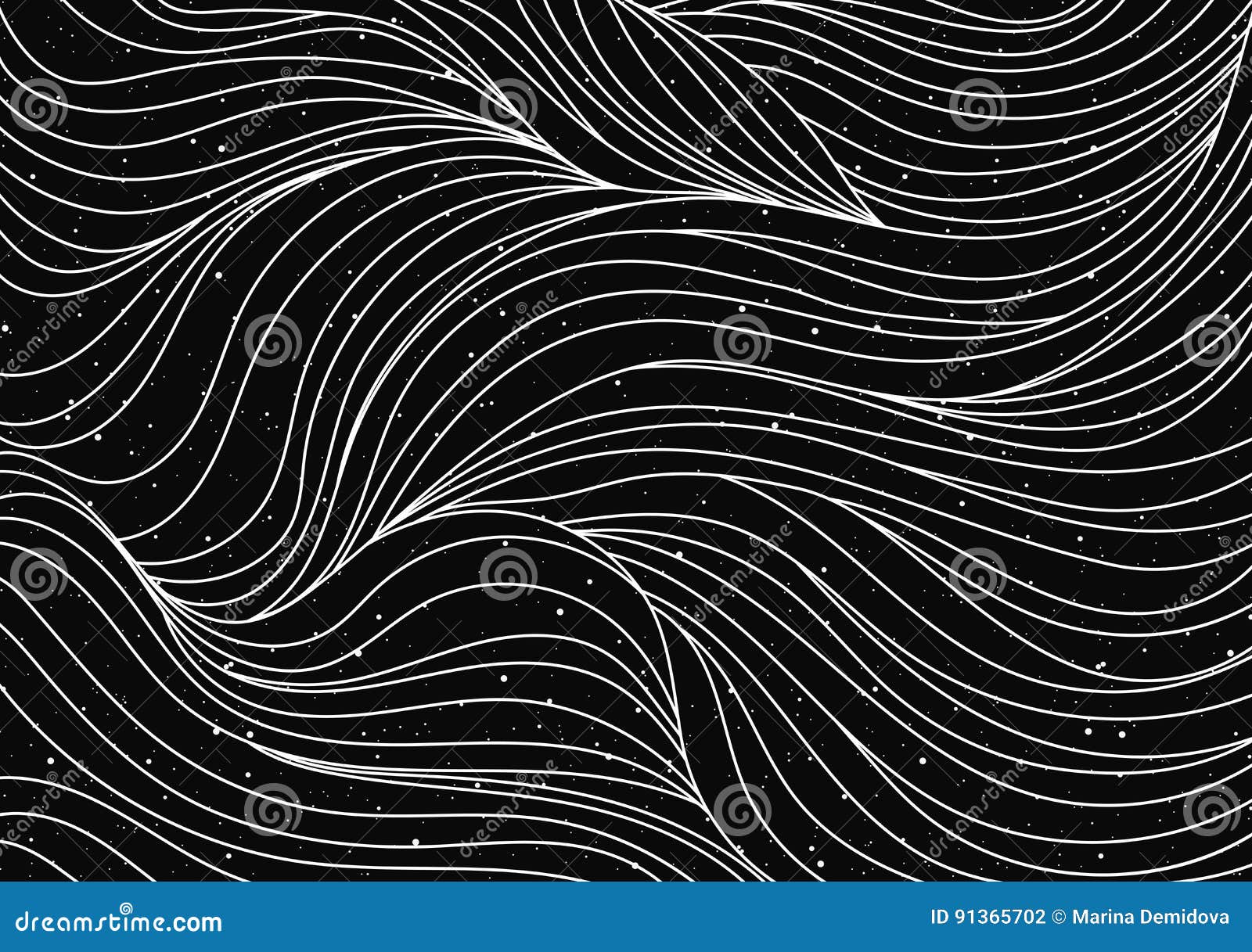 Black and White Wave Pattern Vector Stock Vector - Illustration of ...
