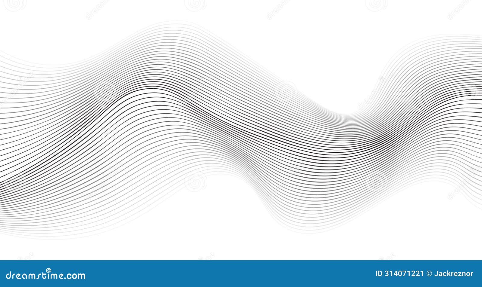 Black and White Gradient Wavy Stripes Background Stock Vector ...