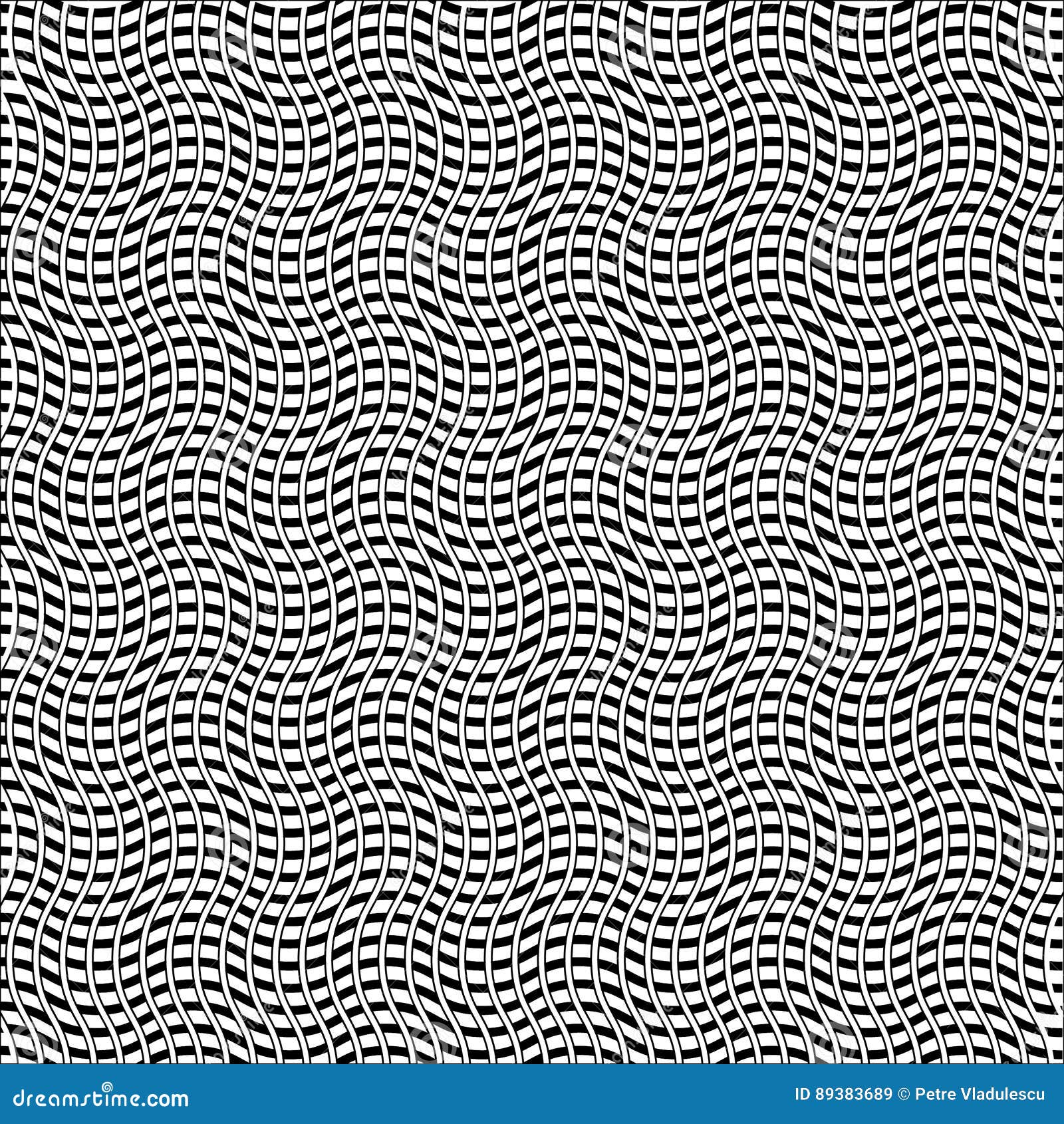 Black and white wavy lines stock vector. Illustration of abstract ...