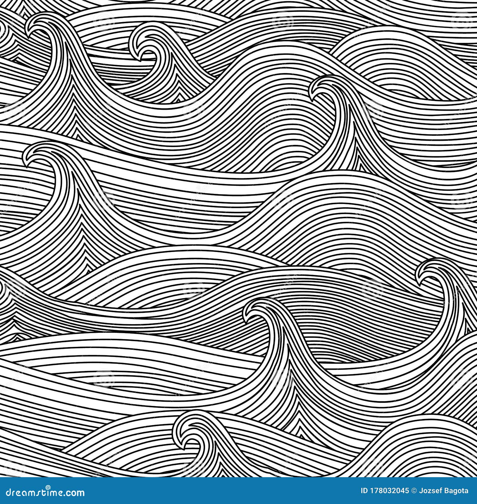 Black and White Wavy Texture - Abstract Vector Background Stock Vector ...
