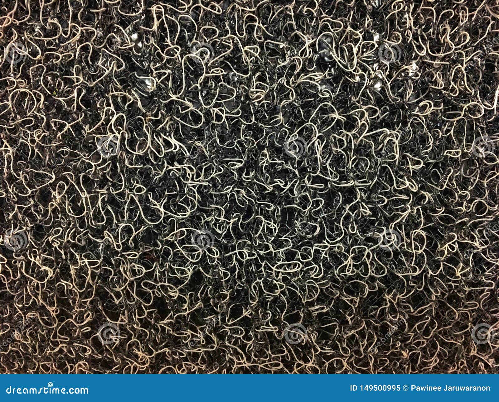 Black and White Wire Doodle Texture of Rough Mat Background. Stock ...