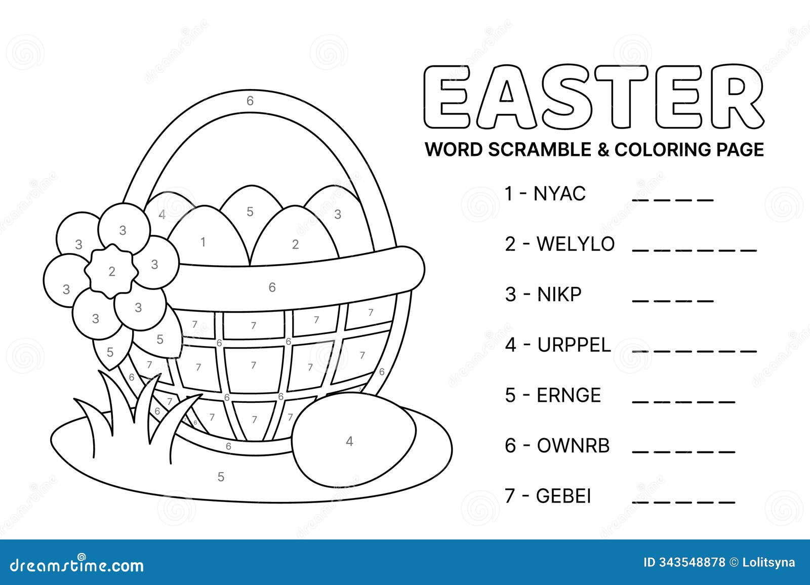 Word Scramble. Green Courgette. Educational Sheet For Children Cartoon ...