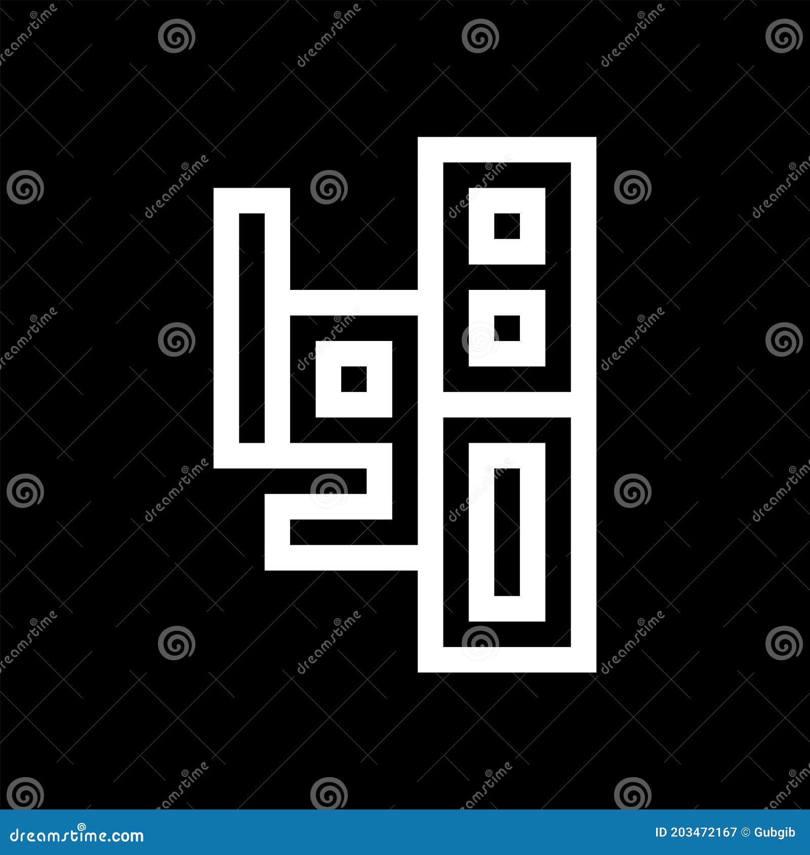 Black and White Year 1980 Text Stock Vector - Illustration of white ...