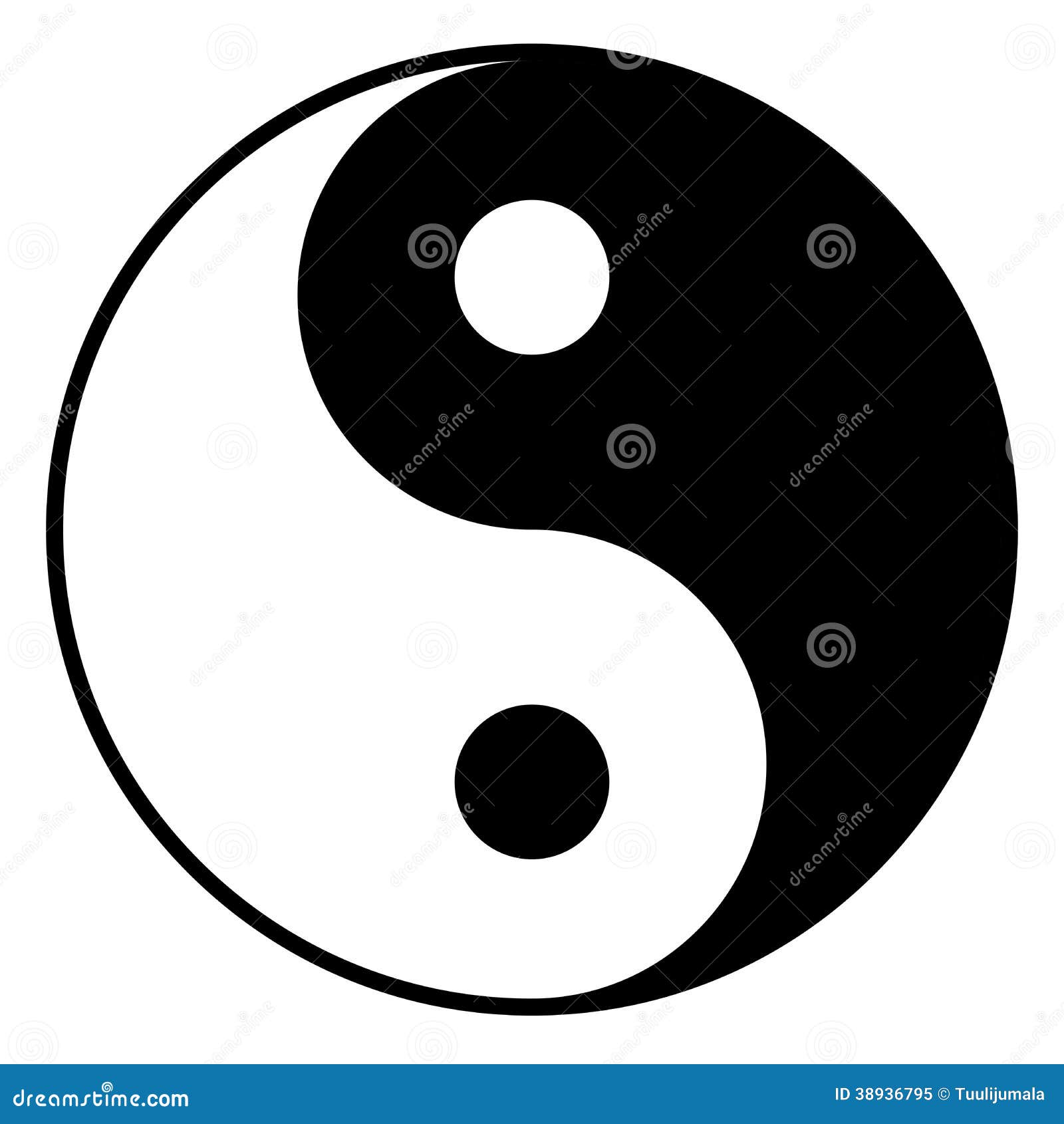Black and White Yin-yan Symbol Stock Vector - Illustration of pair ...