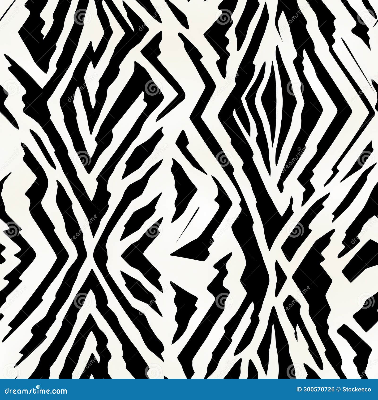 Geometric Abstract Zebra Print: Pattern Explosion in Black and White ...