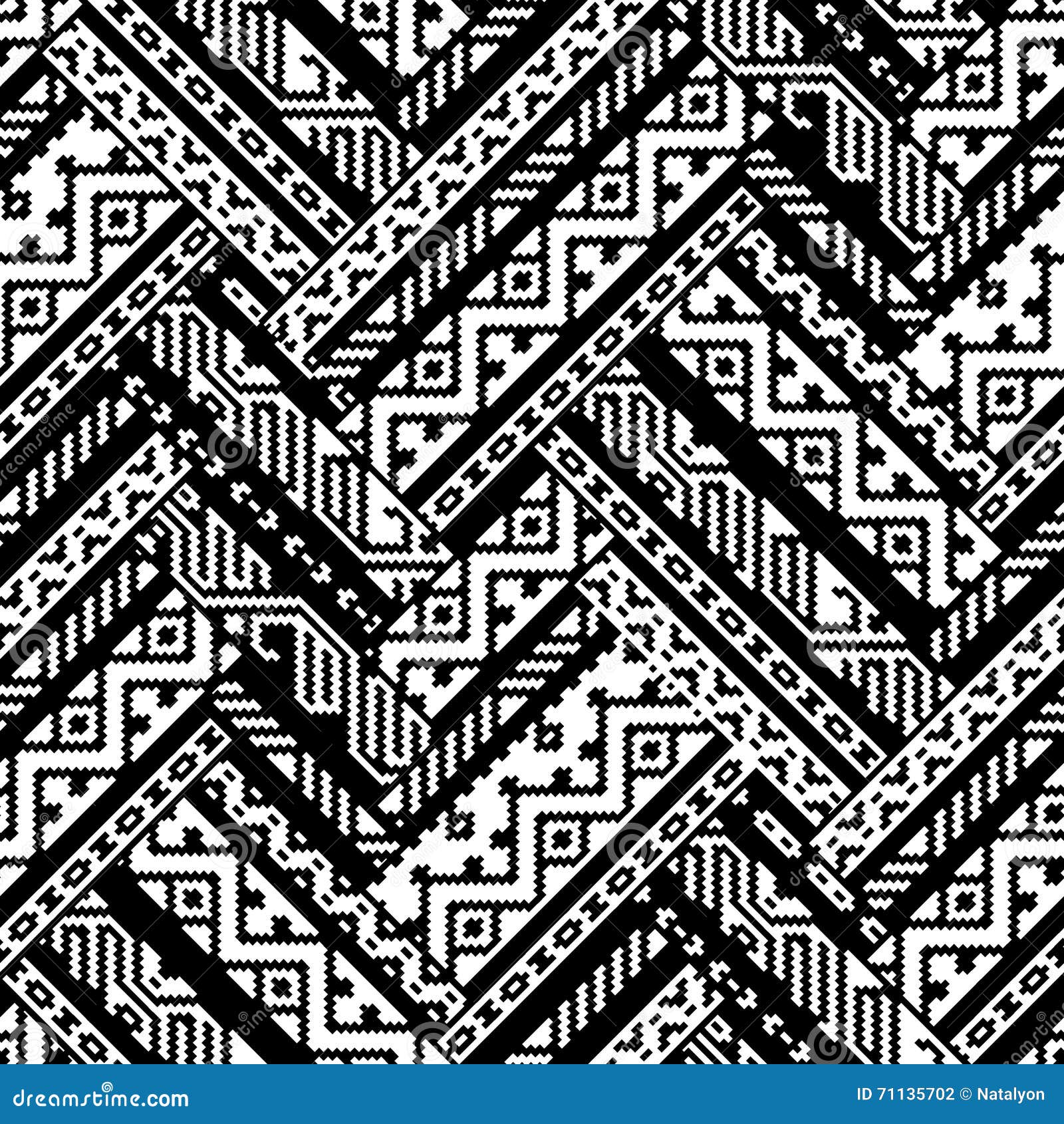 Geometric Aztec Ethnic Pattern Design For Print Background Or Wallpaper ...