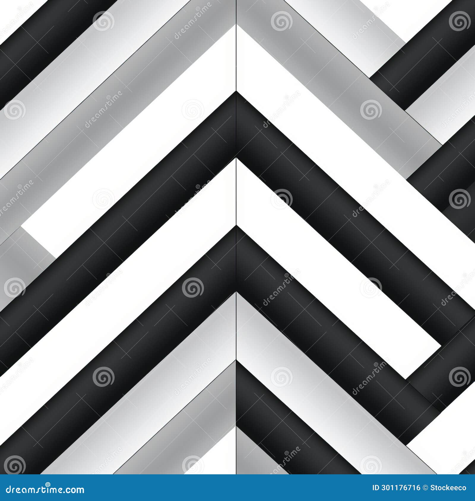 Black and White Zig Zag Pattern: a Bold and Modern Design Stock ...