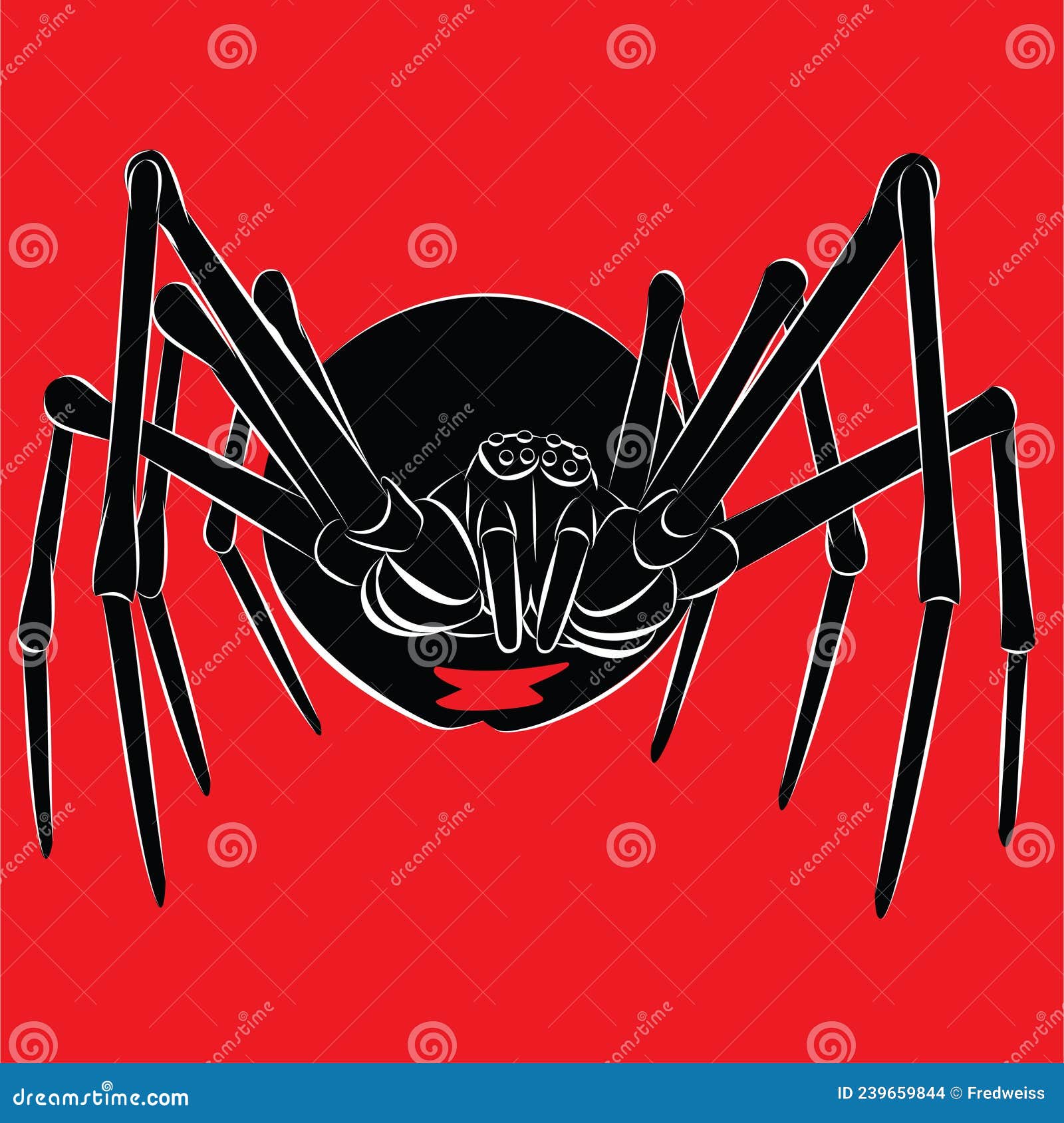 Spider Crawling Cartoon Vector Seamless Background Wallpaper-01 ...
