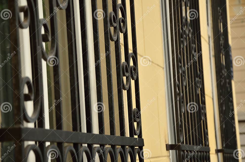 Black Window Bars stock photo. Image of house, decorative - 70714808