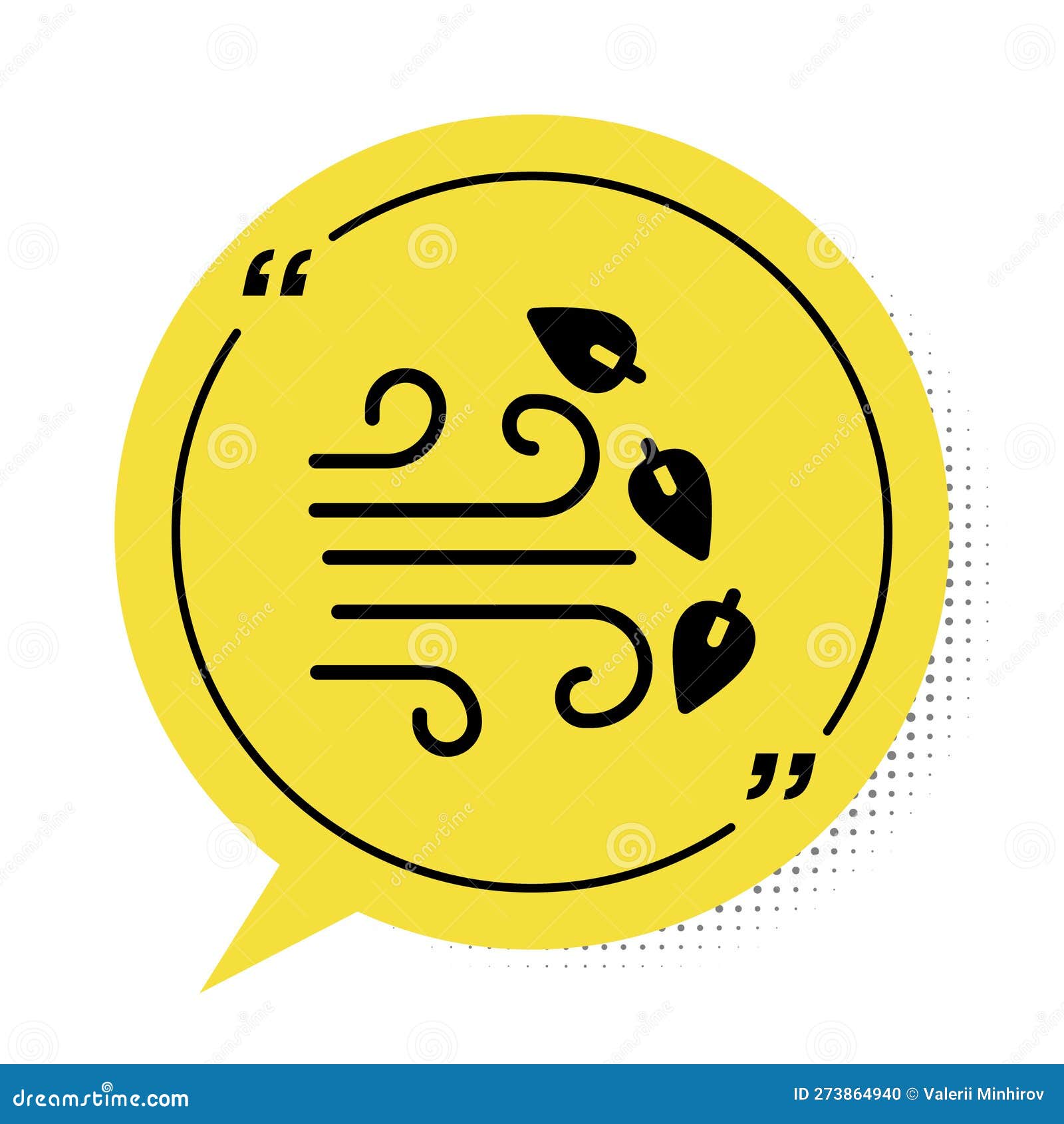 Black Windy Weather Icon Isolated on White Background. Cloud and Wind ...