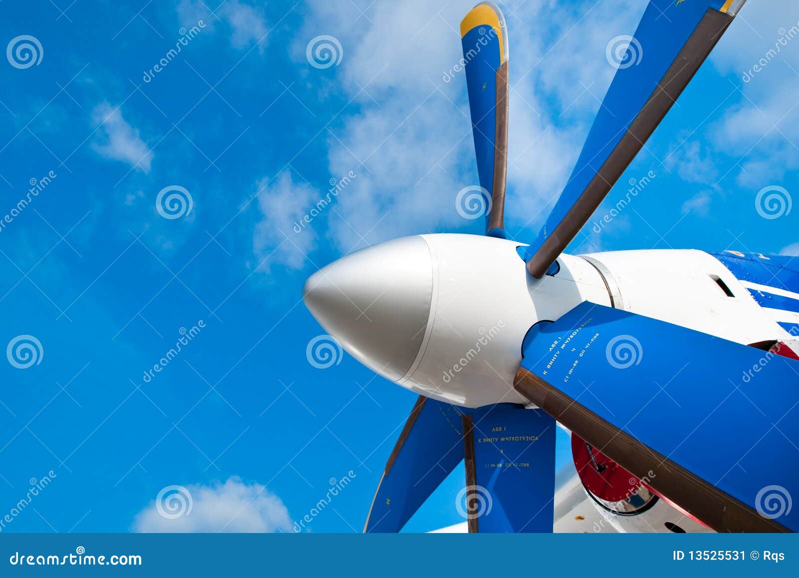 Black Wings of an Airplane Motor in Blue Sky Stock Image - Image of ...