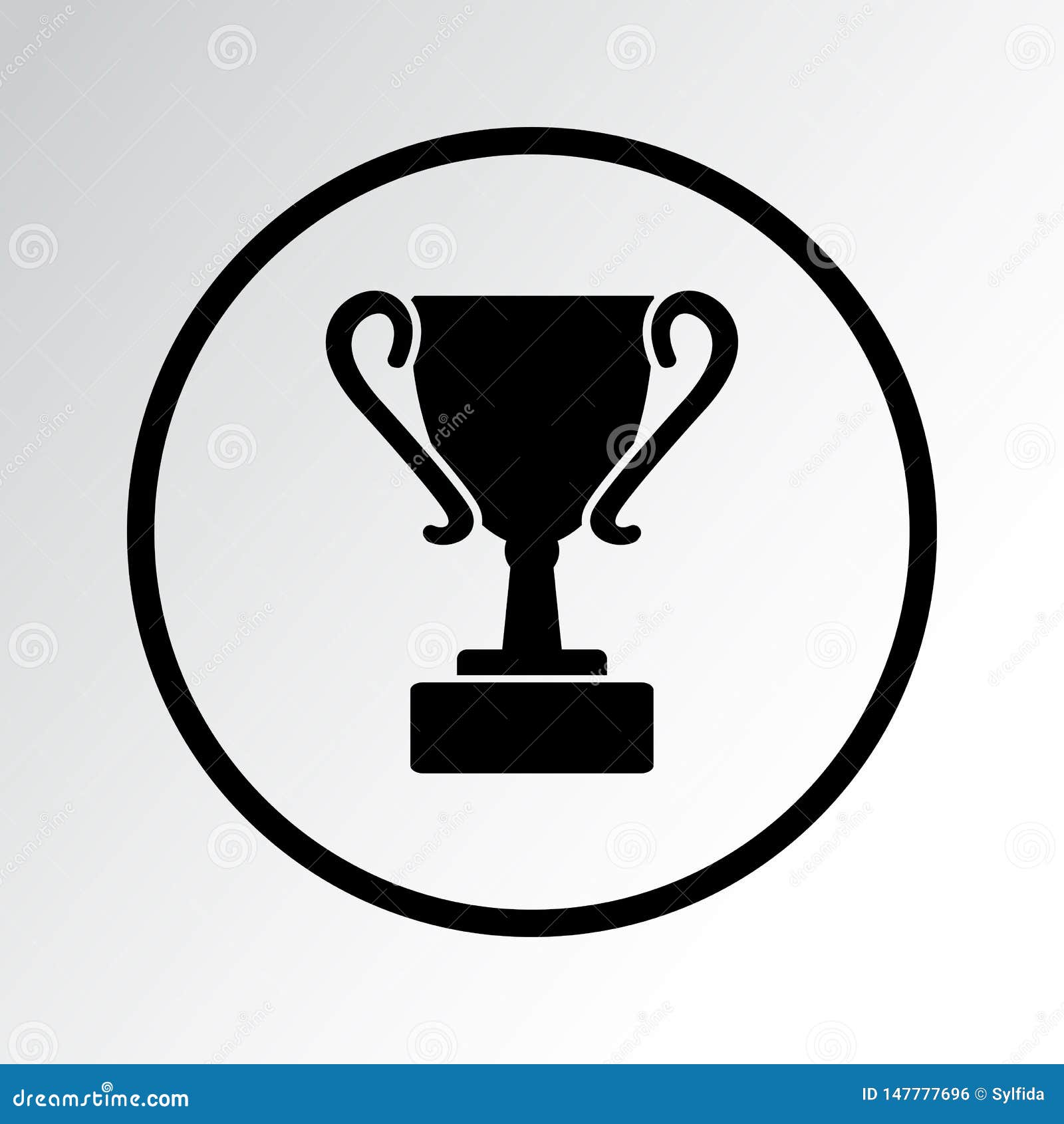Black Winner Icon. Vector Illustration Stock Illustration ...