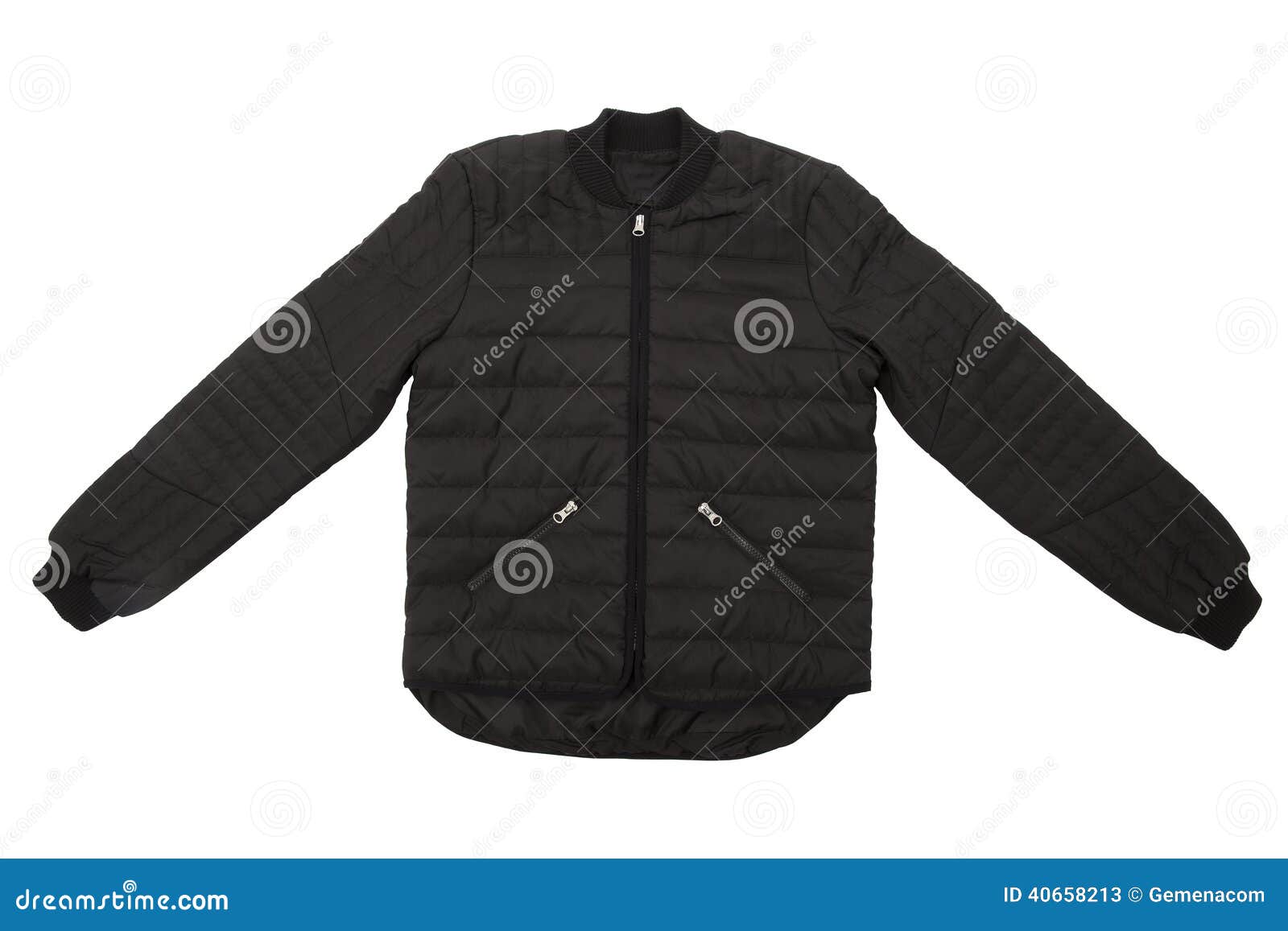 Black winter jacket stock image. Image of clothing, comfortable - 40658213