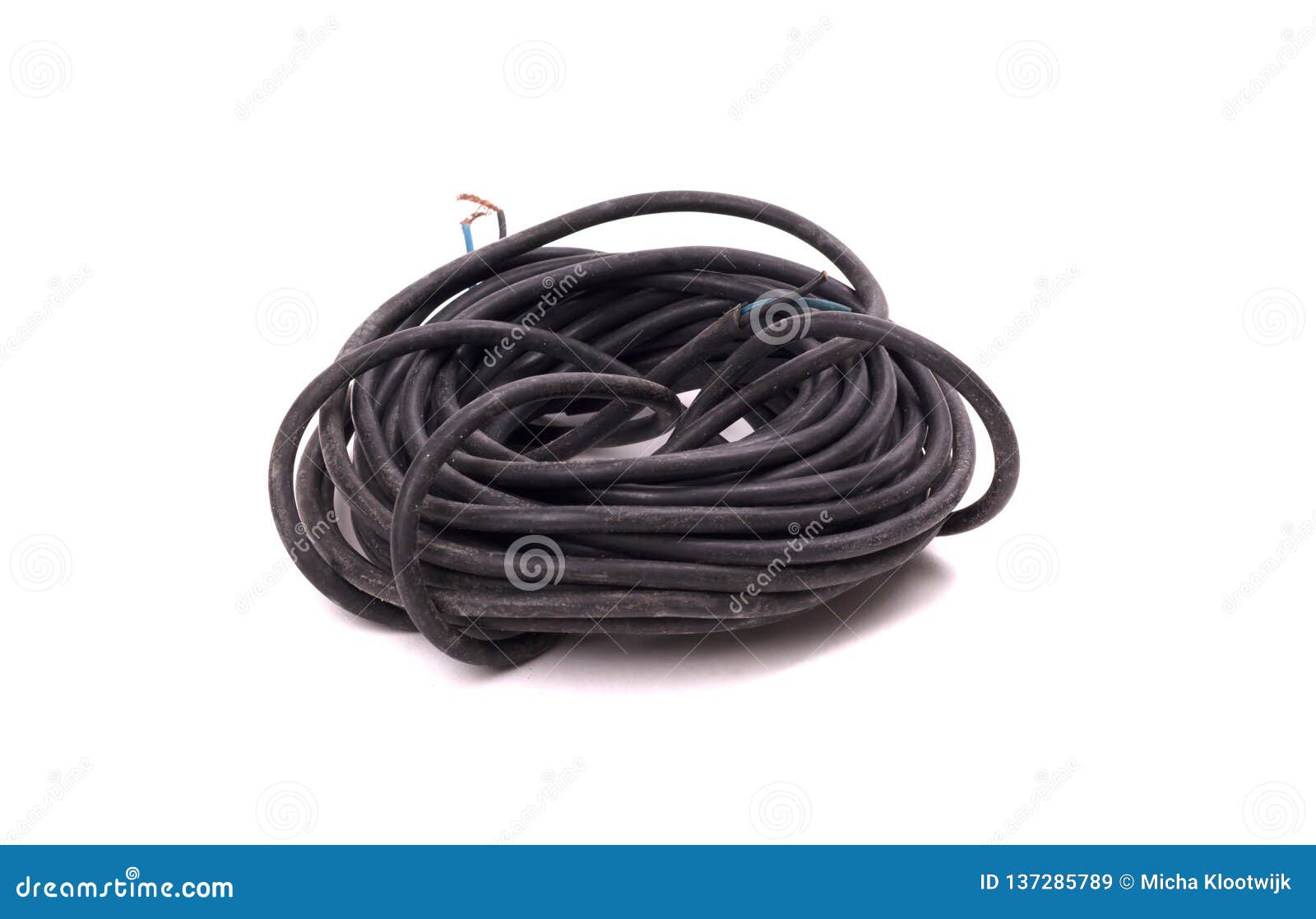 Black wire cable isolated stock image. Image of abstract - 137285789