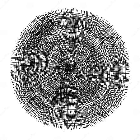 Black Wire Mesh Circle Texture Stock Illustration - Illustration of ...