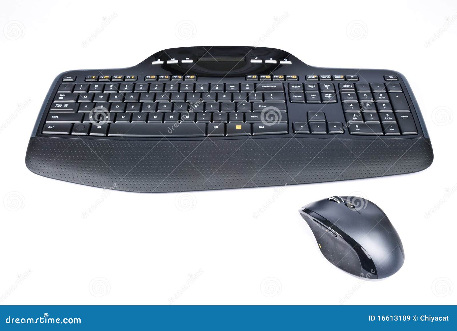 Black Wireless Computer Keyboard Stock Image - Image of shift, enter ...