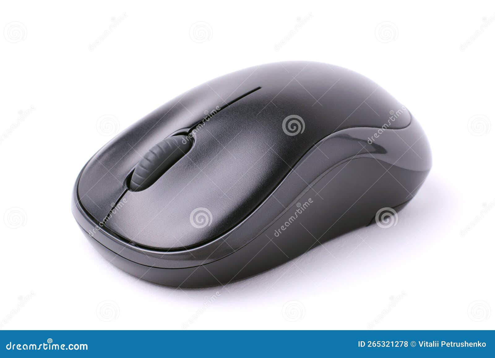 Black Wireless Computer Mouse Stock Photo - Image of tool, scroll ...