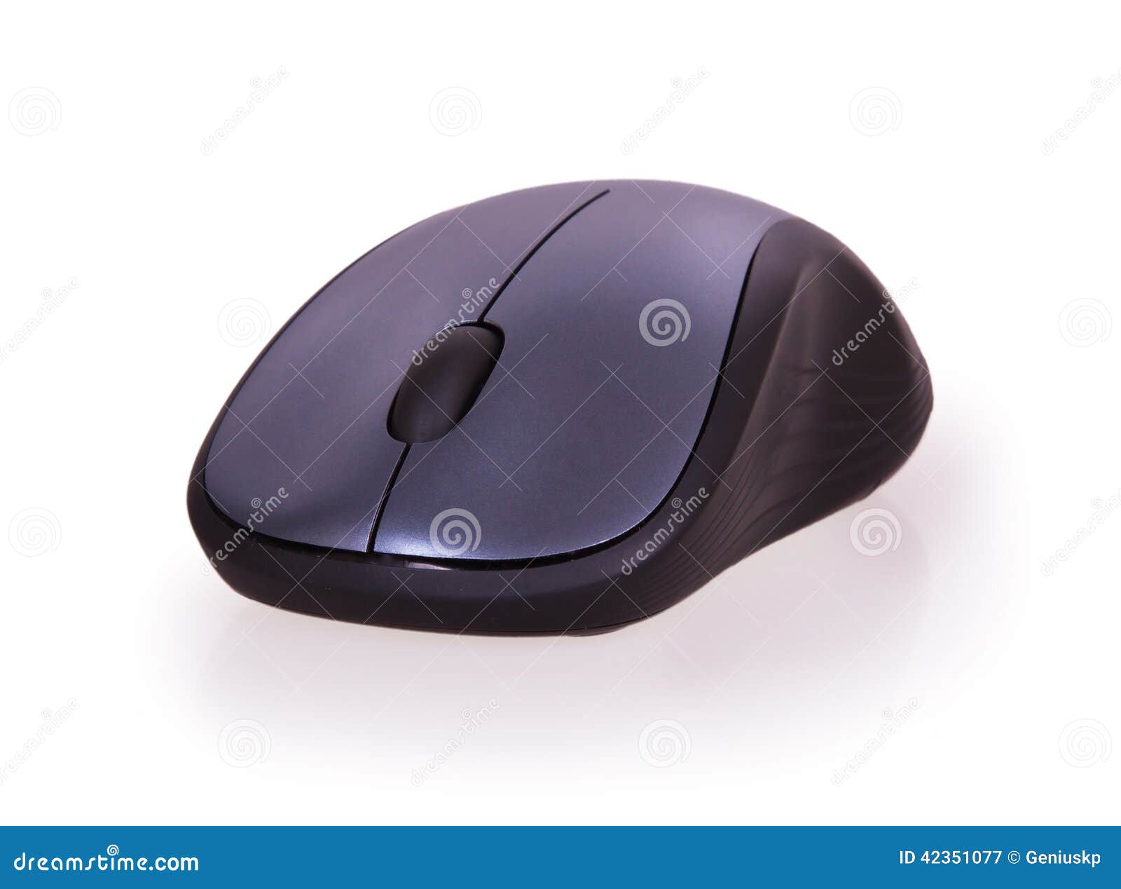 Black Wireless Computer Mouse Stock Image - Image of mouse, cable: 42351077