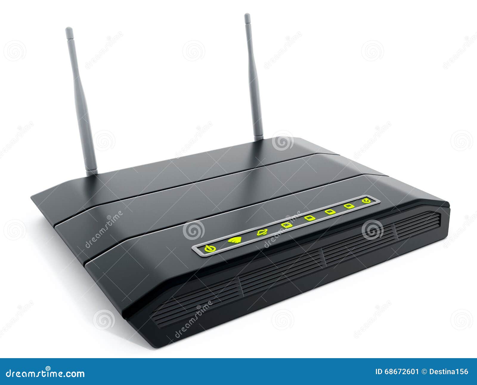 Wireless Dsl Modem Cartoon Vector Illustration | CartoonDealer.com ...