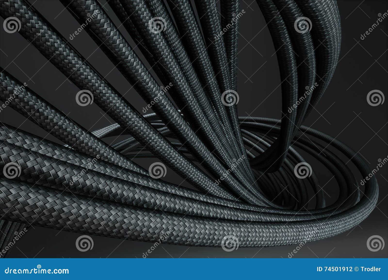Black Wires Cables 3d Rendering Stock Photos - Free & Royalty-Free ...