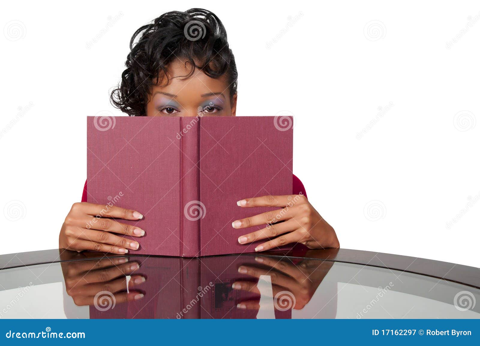 Black Woman Reading a Book stock image. Image of american - 17162297